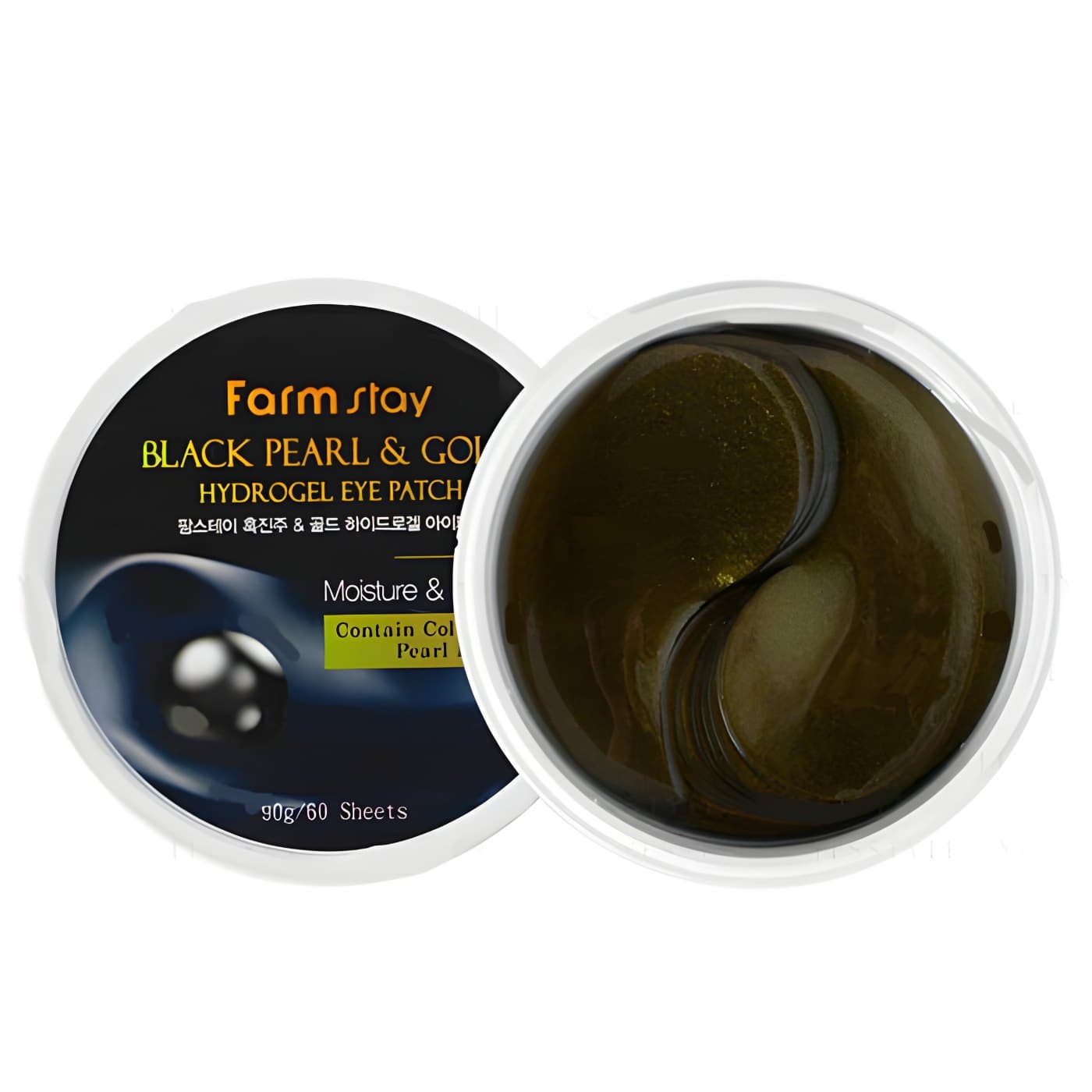 [Farm Stay] BLACK PEARL&GOLD HYDROGEL EYE PATCH | tradekorea